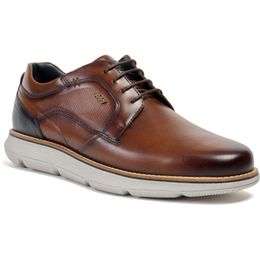 Pod Finch Herrenschuhe Aus Leder In Cognac Mit Schn&uuml;rung.