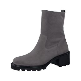 Stiefelette Paul Green "Paul Green Stiefelette Veloursleder", Damen, Gr. 38,5, grau (titan), Veloursleder, Schuhe Stiefelette