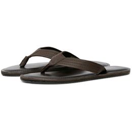 Jack & Jones Jack & Jones Washton Herren Zehentrenner Aus Braunem Leder