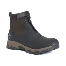 Muck Boots Apex Mid Zip Gummi Dunkelbraun Wellington Stiefel