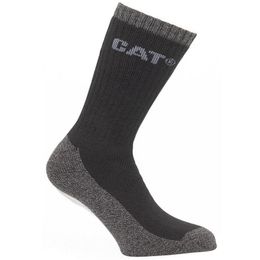 Caterpillar CAT Thermo Baumwolle Unisex Erwachsene Schwarze Socken - Wadenh&ouml;he