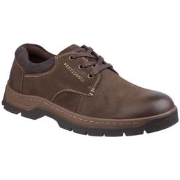 COTSWOLD Herren Thickwood Lace Up Nubukleder Freizeitschuh (Braun)