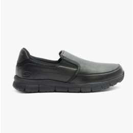 Skechers RELAXED FIT - NAMPA GROTON Herren Slipper Schwarz