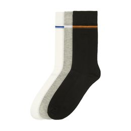 Ben Sherman - Socken f&uuml;r Herren, Bambus (3er-Pack) (Schwarz/Grau/Wei&szlig;)