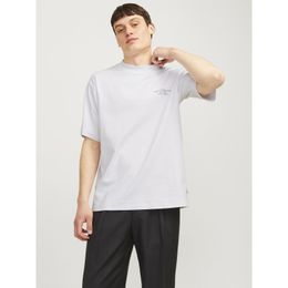 Jack & Jones Jack & Jones Chad Branding Baumwoll Herren T-Shirt Wei&szlig;
