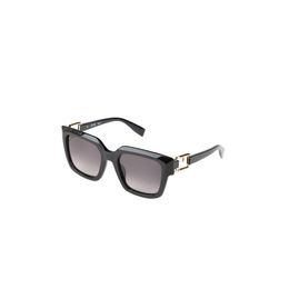 Furla Sonnenbrille Gl&auml;nzend Schwarz