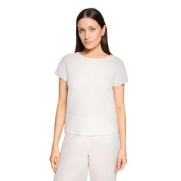 Kurzarmshirt Betty Barclay "Damen mit U-Boot-Ausschnitt", Damen, Gr. 36, rohwei&szlig;, Obermaterial: 95% Polyester, 5% Elasthan, loose fit normal, U-Boot-Ausschnitt, Shirts