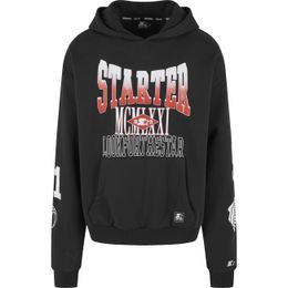 Kapuzensweatshirt STARTER Black Label "Starter Black Label Starter MCMLXXI Hoody", Herren, Gr. M, schwarz, 65% Baumwolle, 35% Polyester, bedruckt, Sweatshirts