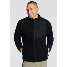 Outdoorjacke Killtec "KOW 90 MN JCKT", Herren, Gr. S, schwarz, Obermaterial: 100% Polyester. Futter: 100% Polyester. Wattierung: 100% Polyester, Jacken Outdoorjacke, mit verschwei&szlig;ten N&auml;hten, mit verstellbarer und abnehmbarer Kapuze