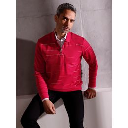 Sweatshirt CLASSIC, Herren, Gr. 52/54, rot (rot, bedruckt), 100% Baumwolle, gemustert, gestreift, mehrfarbig, Sweatshirts Sweatshirt