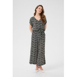 Kaffe Kleid KAmille Loose fit black offwhite
