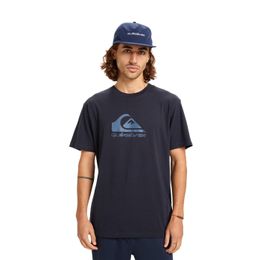 T-Shirt Quiksilver "Ev Comp Logo", Herren, Gr. L, blau (schwarz navy), Obermaterial:100% Baumwolle, Shirts T-Shirt