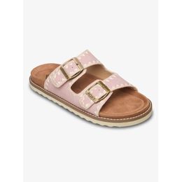 Pantolette Roxy "HYNDIRA", Damen, Gr. 37, faded rose, Synthetik, Schuhe Pantolette, Sandale, Schlappen, Sommerschuh