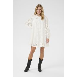 Kaffe Kleid A-shape white