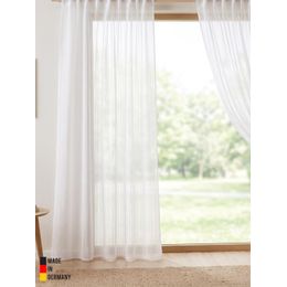Gardine WIRTH "Sophia" Gr. 1, wei&szlig;, B:300cm H:120cm, Polyester, Gardinen, Gardine