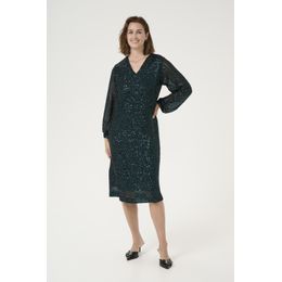 Kaffe Jerseykleid A-shape Dark Green Sequin dark green