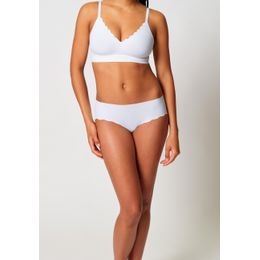 Panty Skiny "Sensation", Damen, Gr. 38, wei&szlig;, Microfaser, Obermaterial: 56% Polyamid, 44% Elasthan, unifarben, k&ouml;rpernah, Unterhosen Panty, h&uuml;ftig geschnitten, gewellte Kanten
