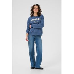 Kaffe Sweatshirt KAelenora Loose fit blue