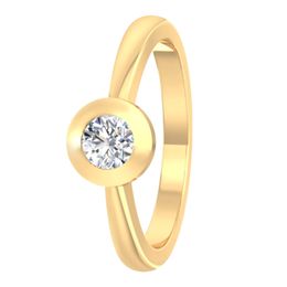 Diamantring ONE ELEMENT "Ring aus 585 Gold" Gr. 52, gold, Fingerringe, Damen, 52, 0,5, Diamantring, mit 1 Lab Grown Diamant / Labordiamant 0,5 ct