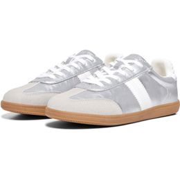 Only NUR Amber Polyester Damen Silberne Sneaker
