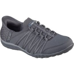 Skechers Breathe-Easy - Roll-With-Me Textil Damen Sneaker in Anthrazit
