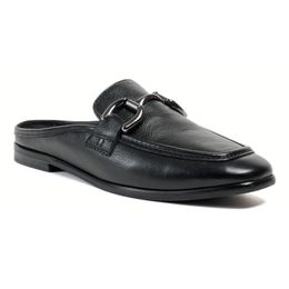 Pod Mila Leder Damen Schwarze Pantoletten