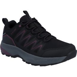Hi-Tec Stealth Low Womens Polyester Damen Wanderschuhe in Schwarz/Lila