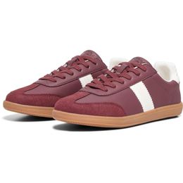 Only Amber Polyester Damen Sneaker In Burgunderrot/creme