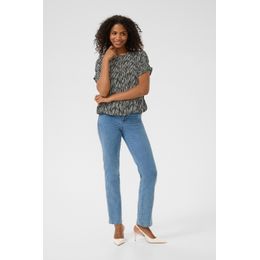 Kaffe &Auml;rmellose Bluse KAamber Loose fit black offwhite