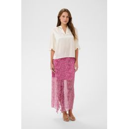 Saint Tropez Kurzarm-Bluse SafinaSZ Kurzarm-Bluse Gerade Passform