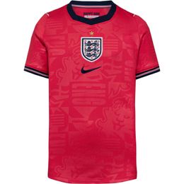 Nike WM 2026 England Ausw&auml;rts Teamtrikot Kinder - Gr&ouml;&szlig;e 140/146 - rot
