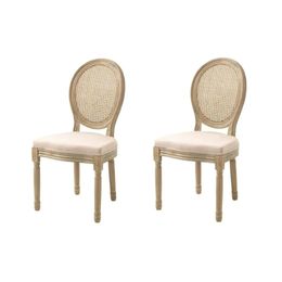 M&ouml;bel Kraft Stuhl 2er-Set beige Ma&szlig;e (cm): B: 50 H: 95 &raquo; M&ouml;bel Kraft
