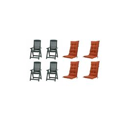 siena GARDEN Gartensessel 8er-Set Tampa gr&uuml;n Ma&szlig;e (cm): B: 61 H: 109 &raquo; M&ouml;bel Kraft