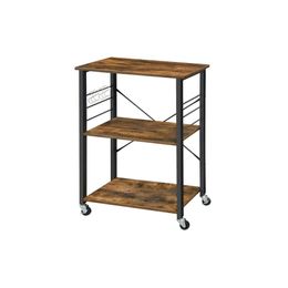 M&ouml;bel Kraft Servierwagen braun Ma&szlig;e (cm): B: 60 H: 89 &raquo; M&ouml;bel Kraft
