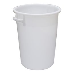 HMH Tonne 100 Liter 670 x &Oslash; 520 mm wei&szlig; lebensmittelecht ; E. S. B. (TF100OL9010)