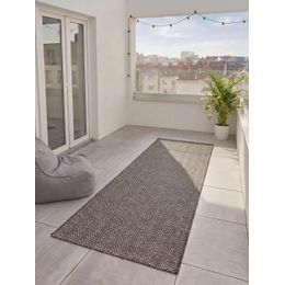 In- & Outdoor-Teppich Rowan Lila 80x250 cm - Teppich f&uuml;r Balkon, Terrasse & Garten