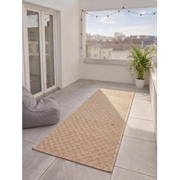 In- & Outdoor-Teppich Rowan Orange 80x250 cm - Teppich f&uuml;r Balkon, Terrasse & Garten