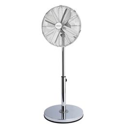 Mican Standventilator Capella, Metall, 90 cm Schubladen, 39x90-129x44.5 cm, CE, oszillierend, einfaches Ausrichten des Luftstroms, verstellbarer Neigungswinkel, Schutzgitter, Freizeit, Heizen & K&uuml;hlen, Ventilatoren, Standventilatoren
