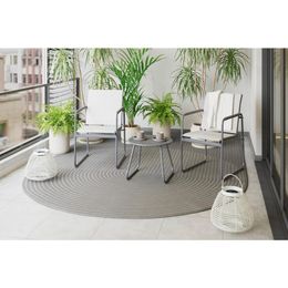 Ambia Garden Balkonset, Grau, Metall, Textil, 3-teilig, zylindrisch, 49.5x83.5x60 cm, wetterbest&auml;ndig, geeignet f&uuml;r Balkon, Balkonm&ouml;bel, Balkonm&ouml;bel-Sets