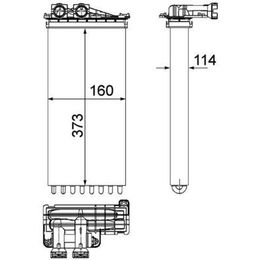 Mahle W&auml;rmetauscher, Innenraumheizung ah196000p f&uuml;r DS