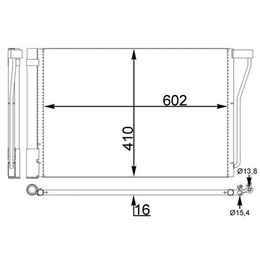 Mahle Kondensator, Klimaanlage ac781000s f&uuml;r BMW