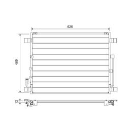 Valeo Kondensator, Klimaanlage 822724 f&uuml;r INFINITI