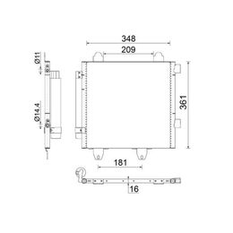 Mahle Kondensator, Klimaanlage ac459001s f&uuml;r Citro&euml;n/Peugeot Peugeot TOYOTA