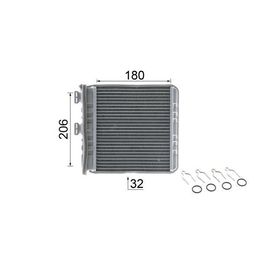 Mahle W&auml;rmetauscher, Innenraumheizung ah76000p f&uuml;r Vaughall Opel