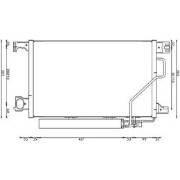 Mahle Kondensator, Klimaanlage ac662000s f&uuml;r Mercedes
