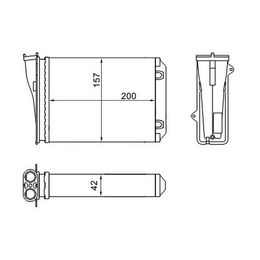Mahle W&auml;rmetauscher, Innenraumheizung ah274000s f&uuml;r Peugeot