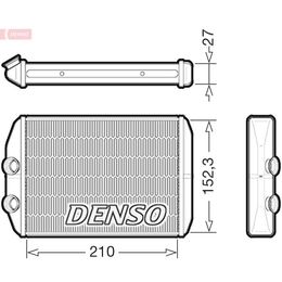 DENSO W&auml;rmetauscher, Innenraumheizung drr23022 f&uuml;r Opel NISSAN RENAULT