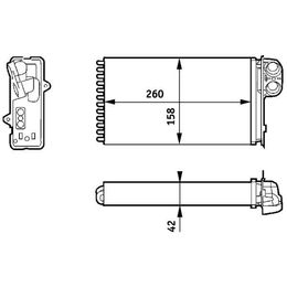 Mahle W&auml;rmetauscher, Innenraumheizung ah162000s f&uuml;r RENAULT TRUCKS