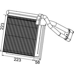 Mahle Verdampfer, Klimaanlage ae98000p f&uuml;r Ford