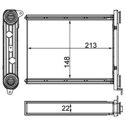 Mahle W&auml;rmetauscher, Innenraumheizung ah259000s f&uuml;r Opel Vaughall Fiat RENAULT